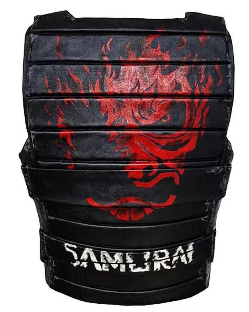 Handmade Johnny Silverhand Cyberpunk 2077 Leather Vest Keanu Reeves Tactical Vest Samurai Black ...