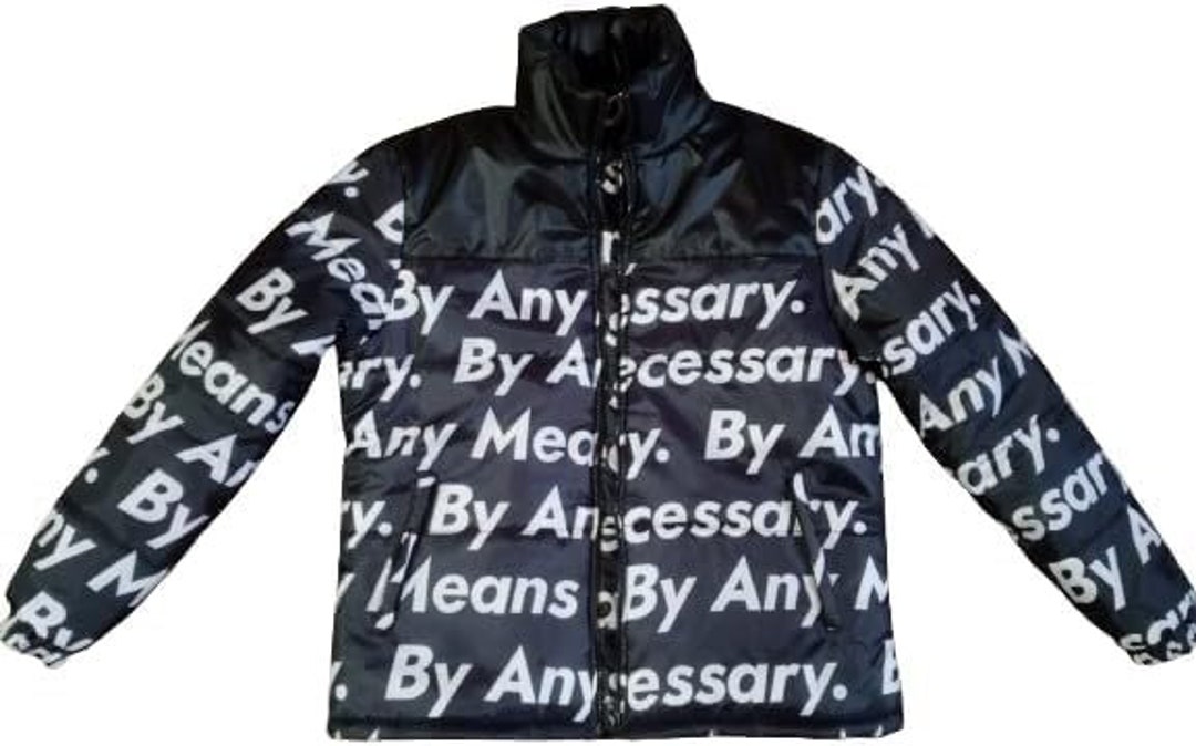 Handmade Gaming Puffer Black Jacket for Mens - Goku Quilted Drip Black ...