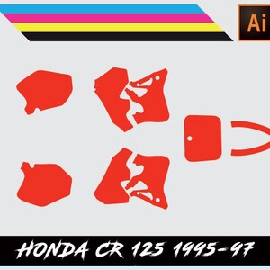 Honda CR125 1995-97 Vector Template - Etsy