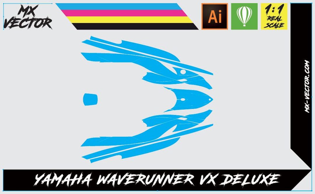 Yamaha Waverunner VX Deluxe Vector Template - Etsy