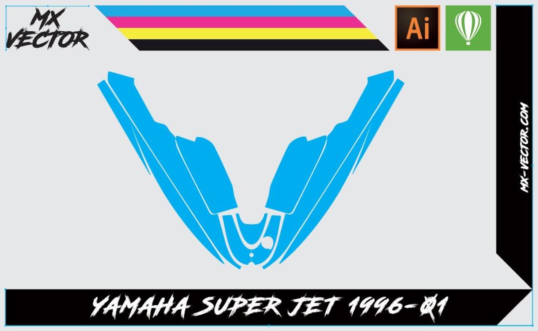 Yamaha Superjet 1996-01 Vector Template - Etsy