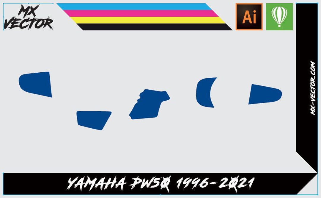 Yamaha PW50 1996-21 Vector Template - Etsy