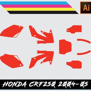 Honda CRF250 2004-05 Vector Template - Etsy