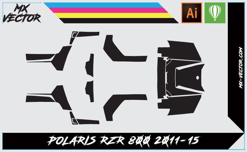 Polaris RZR 800 2011-15 Vector Template - Etsy