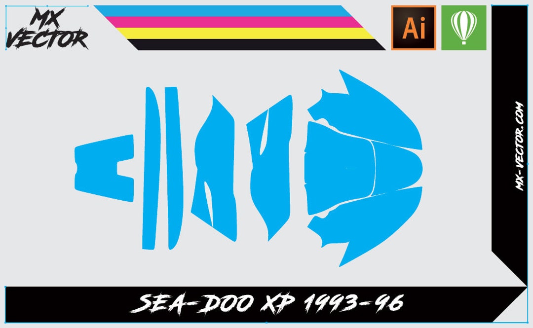 Sea-doo XP 1993-96 Vector Template - Etsy