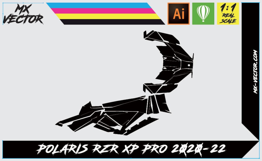 Polaris RZR XP PRO 2020-22 Vector Template - Etsy