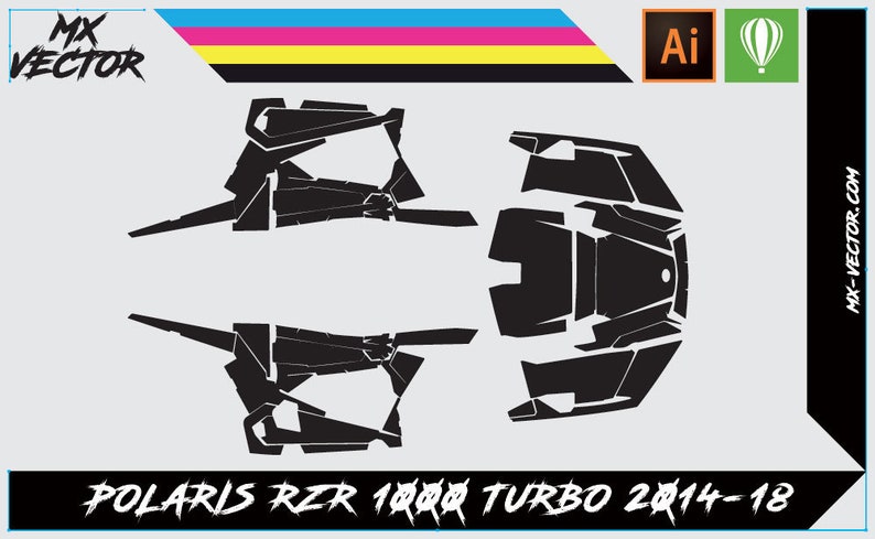Polaris RZR 1000 Turbo 2014-18 Vector Template - Etsy