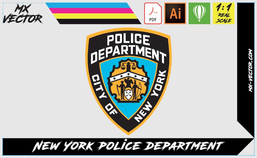 New York Police Department NYPD Vector - Etsy
