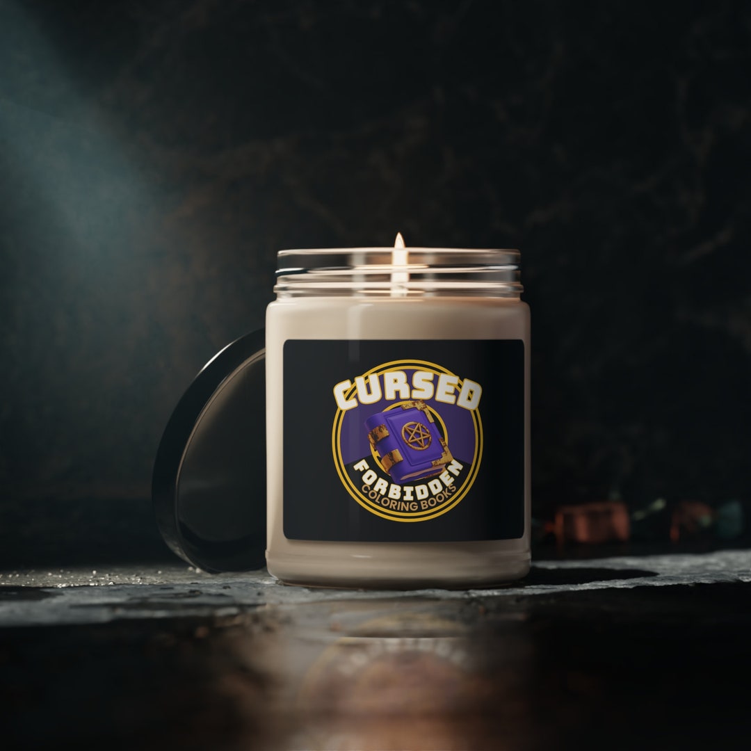 CURSED the Forbidden Coloring Book Scented Soy Candle, 9oz Candles to ...