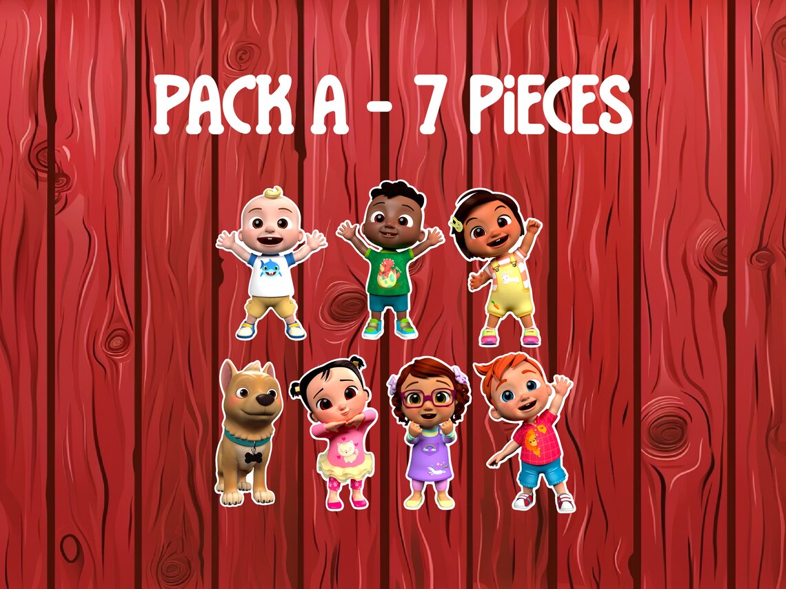 Cocomelon Sign & Props, Melon Birthday Sign Large Set, Cutouts Yard ...