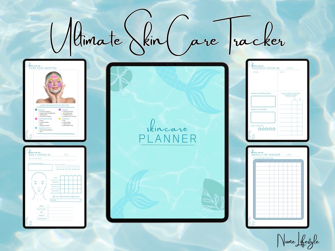 Comprehensive Skincare Tracker PDF Daily Skin Care Journal, Acne ...