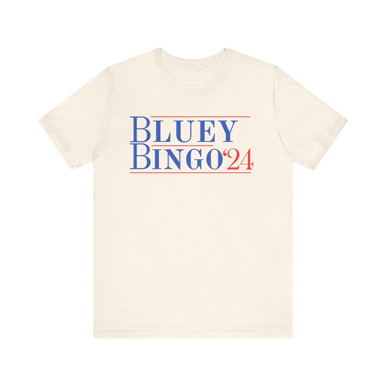 Bluey President 2024 Bluey Bingo Shirt Election 2024 T-shirt Bluey ...