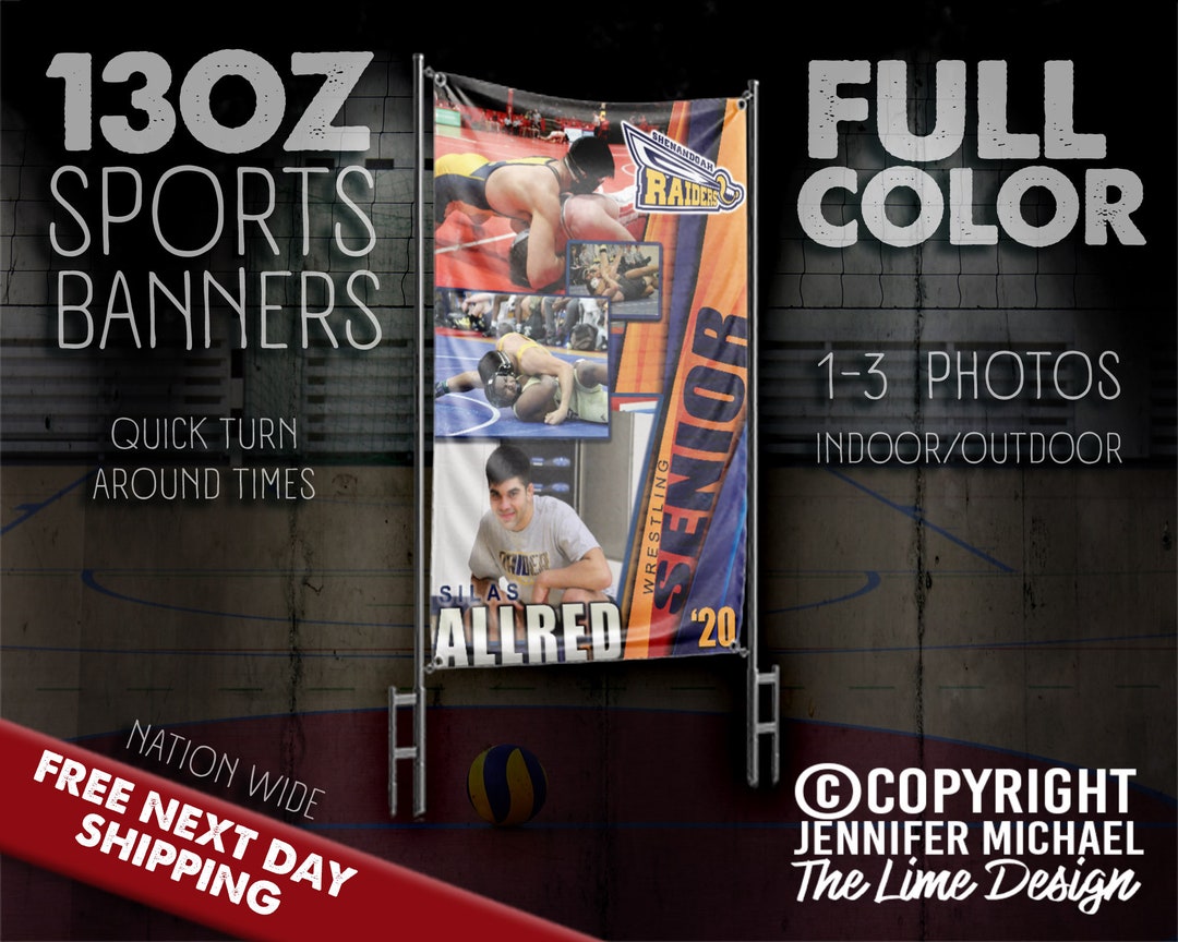 Brick Texture 4 Photo Wrestling Banner | Personalized Wall Art | Custom ...