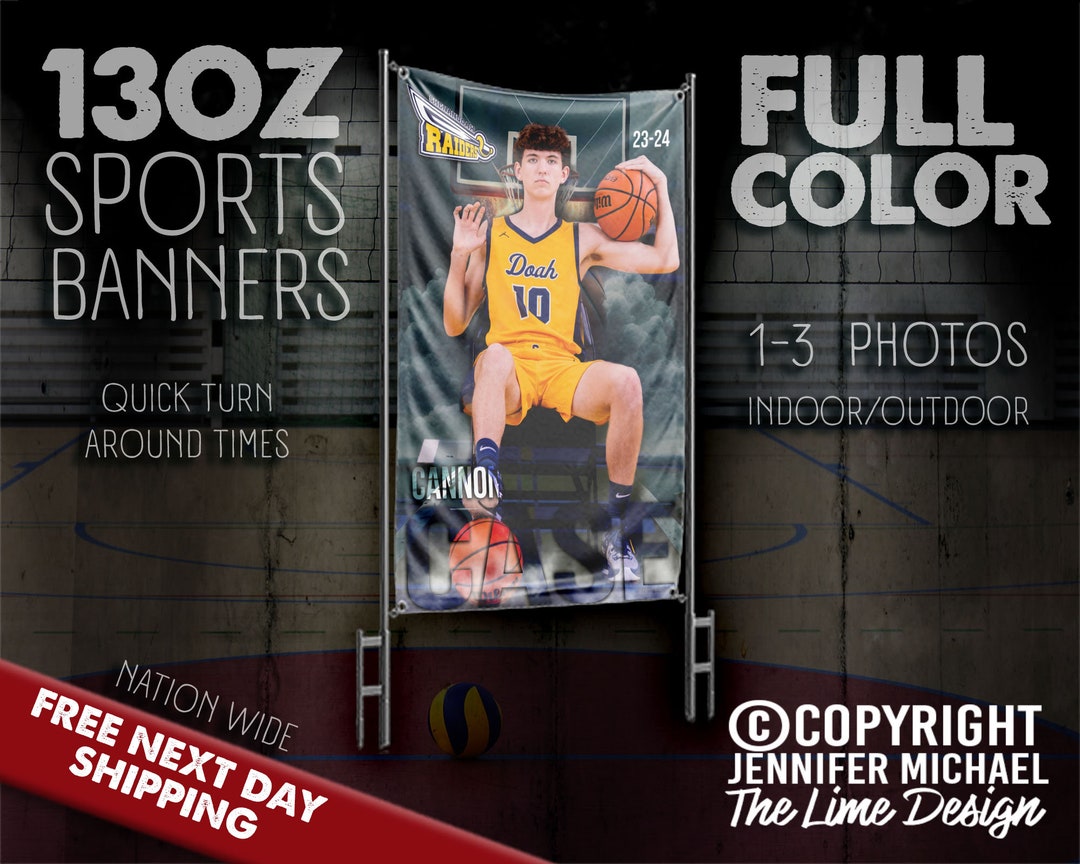 Personalized Basketball Banner | Wall Art | Custom Banners | Vinyl ...