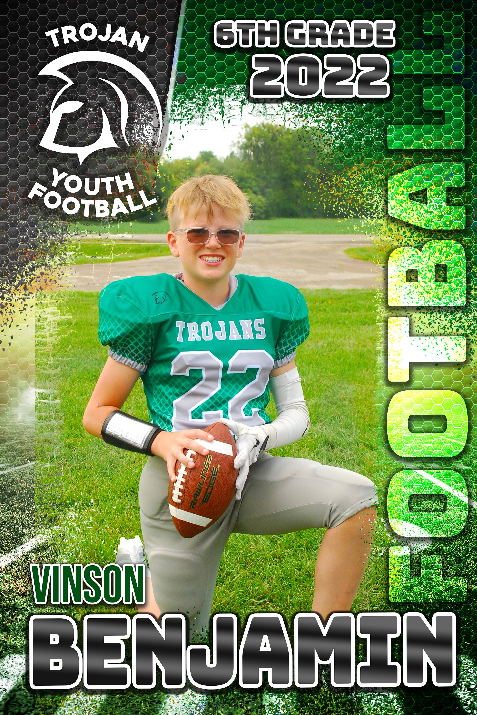 Custom Football Banner | Personalized Team | Wall Art | Custom Banners ...