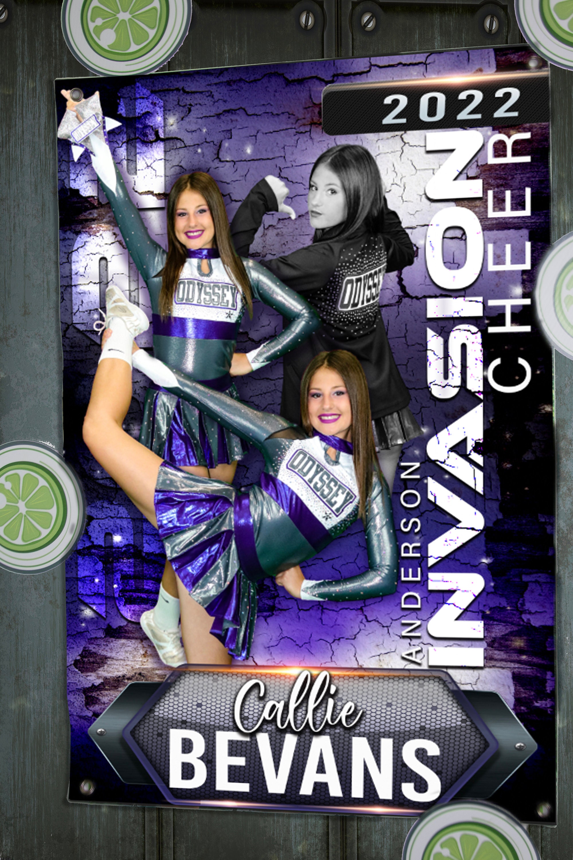 Cheer Dance Banner | Personalized Cheerleading Team | Wall Art | Custom ...