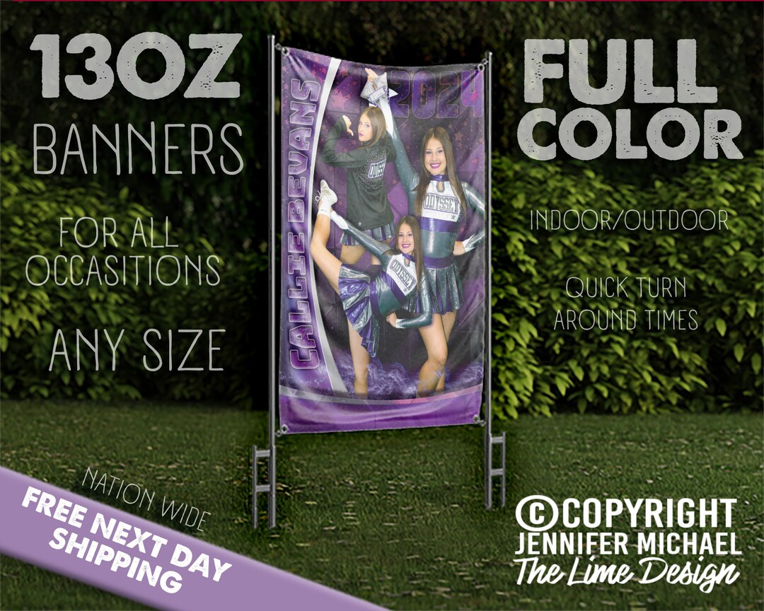 Sparkle Cheer Dance Banner | Personalized Cheerleading Team | Wall Art ...