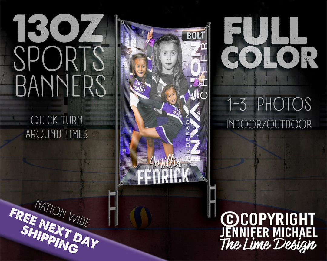 Cheer Dance Banner | Personalized Cheerleading Team | Wall Art | Custom ...