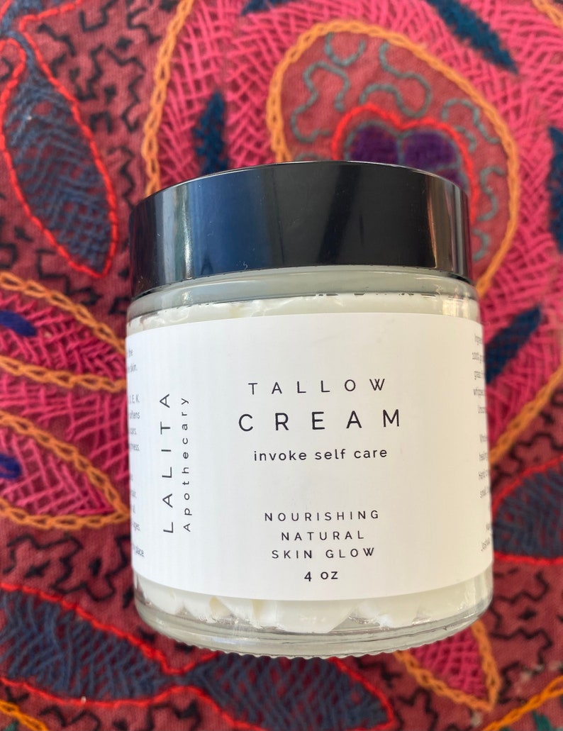 Whipped Tallow Cream Grass Fed Beef Tallow Unscented Skin Cream Pure