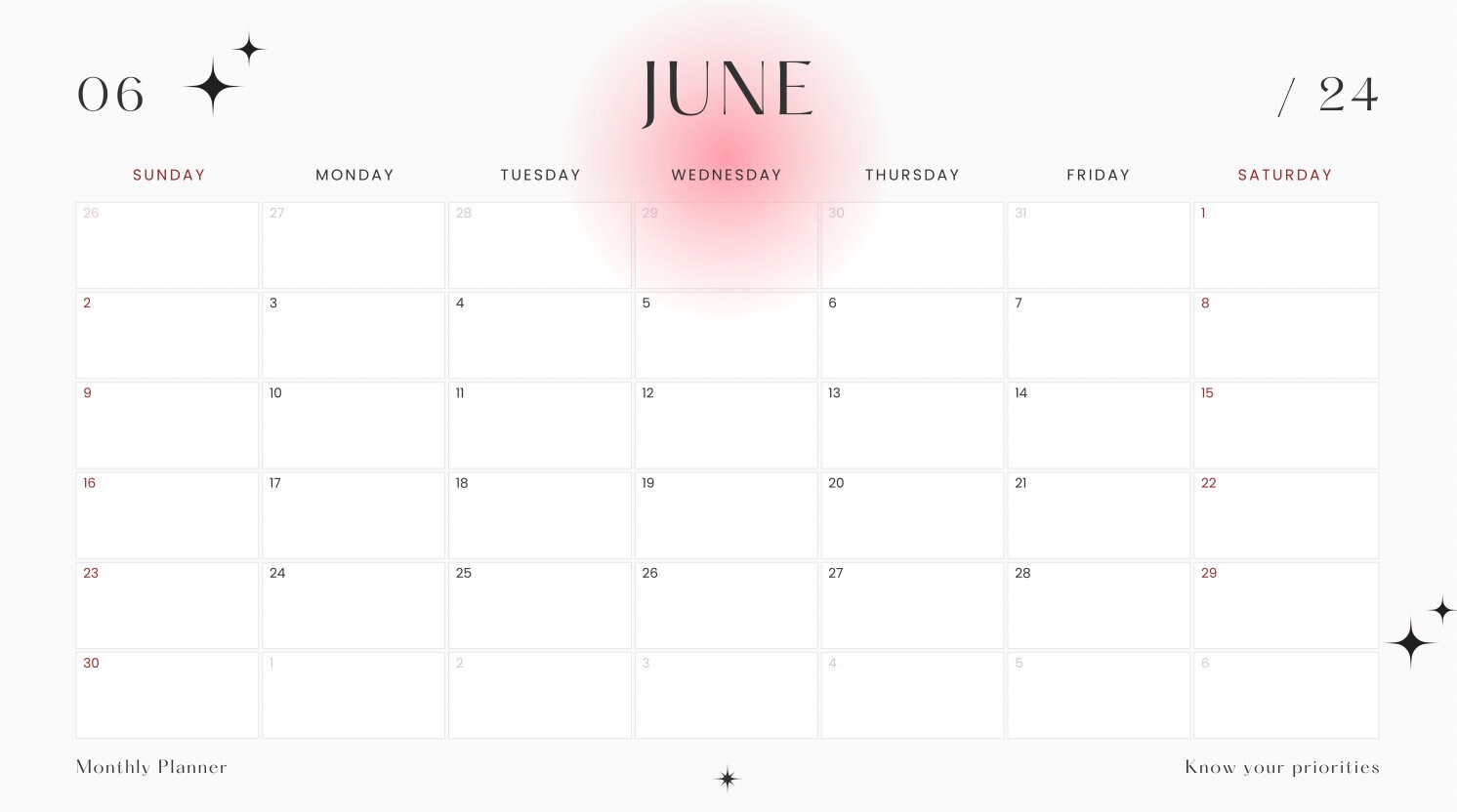 2024 Aesthetic Calendar - Etsy