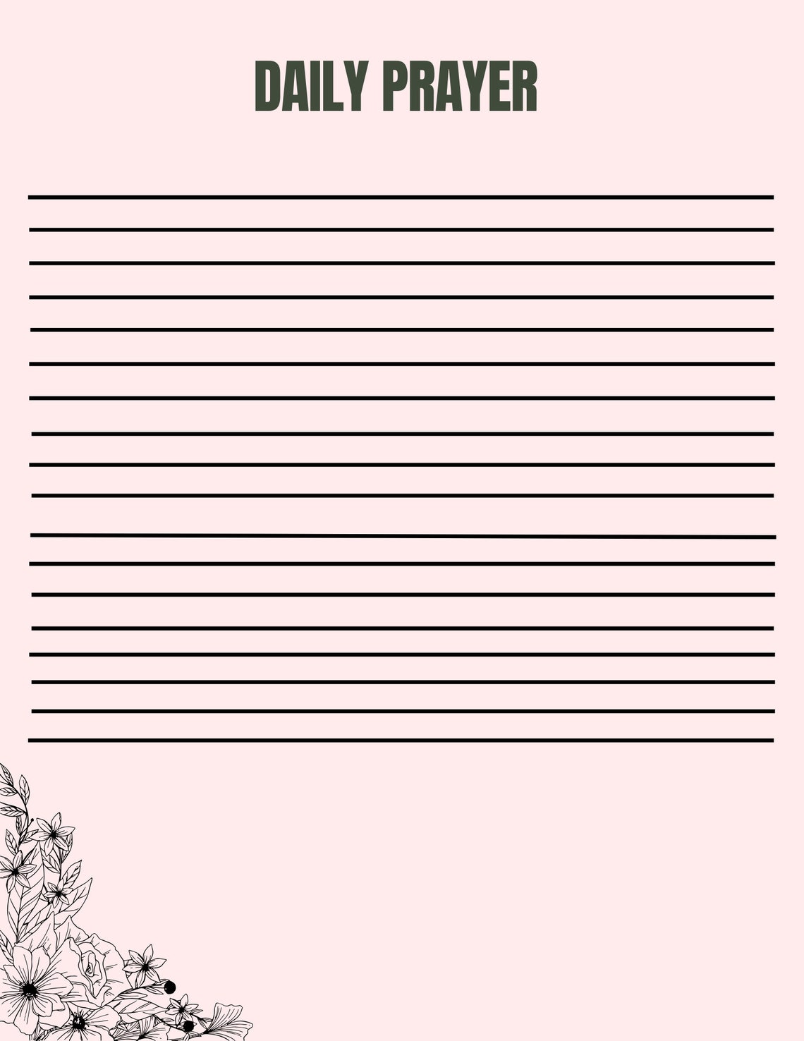 A Daily Prayer Journal for Faith - Etsy