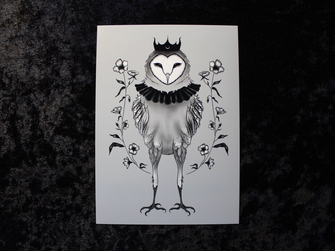 Stolas Owl Art Print - Etsy
