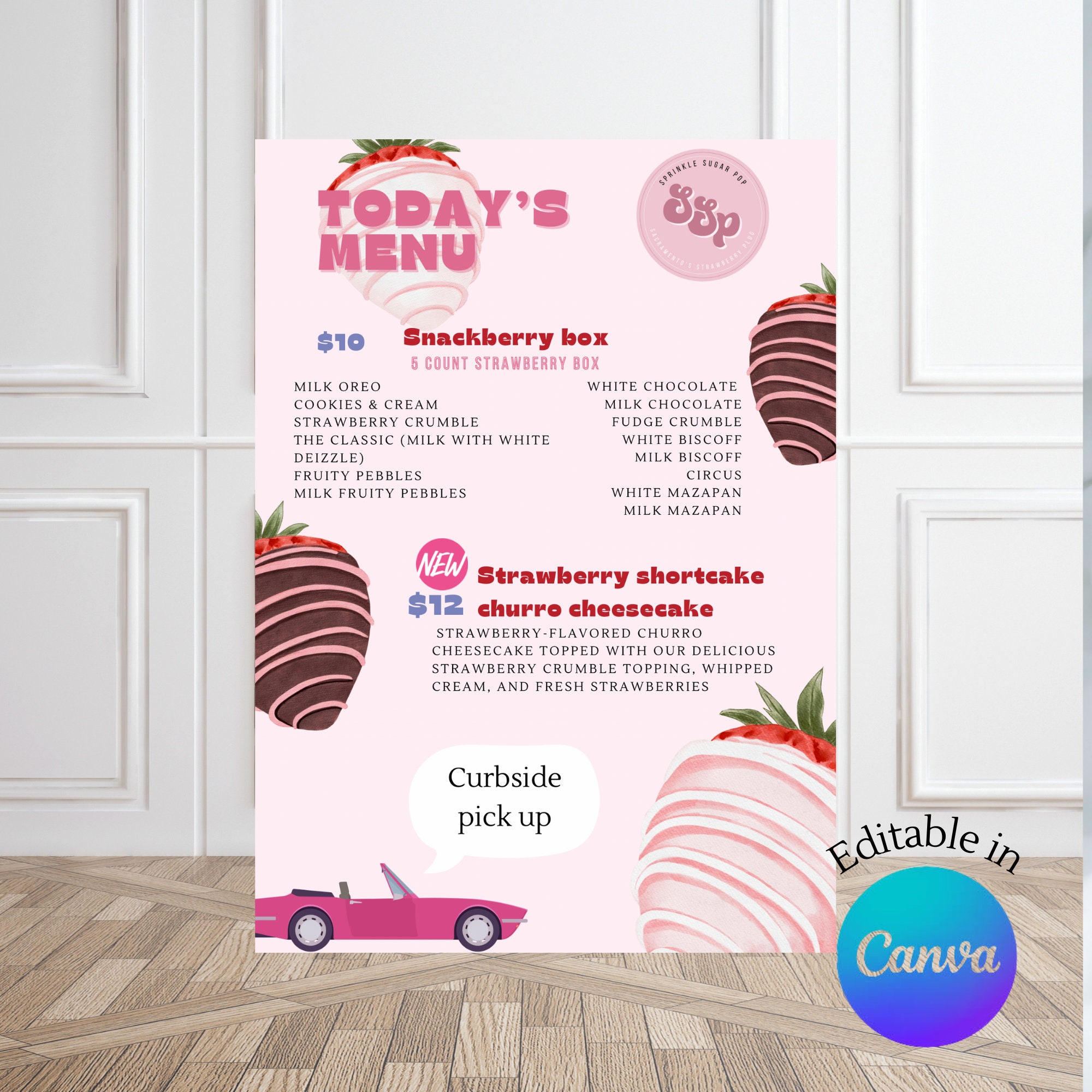 Editable Bakery Menu - Etsy