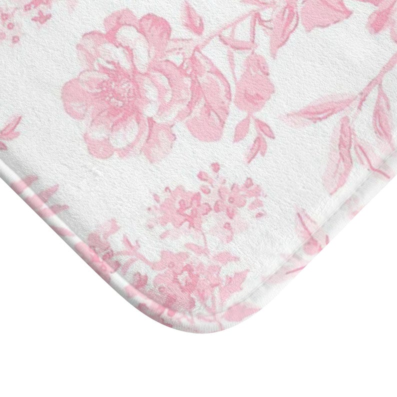 Cute Bath Mat Unique Bath Mat Cute Floral Bath Mat Coquette Bath Mat ...