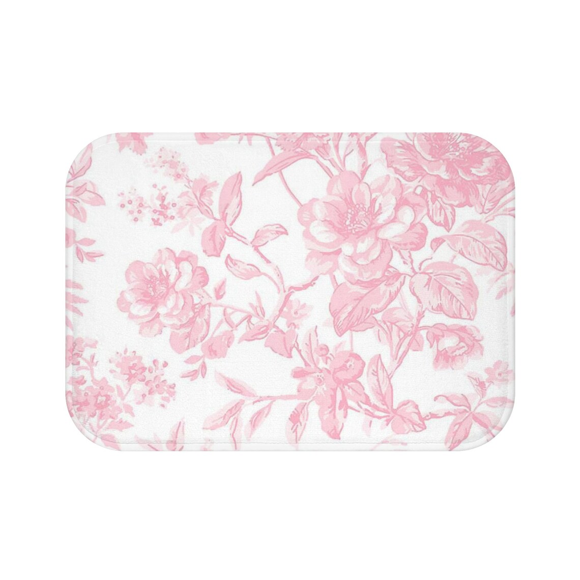 Cute Bath Mat Unique Bath Mat Cute Floral Bath Mat Coquette Bath Mat ...