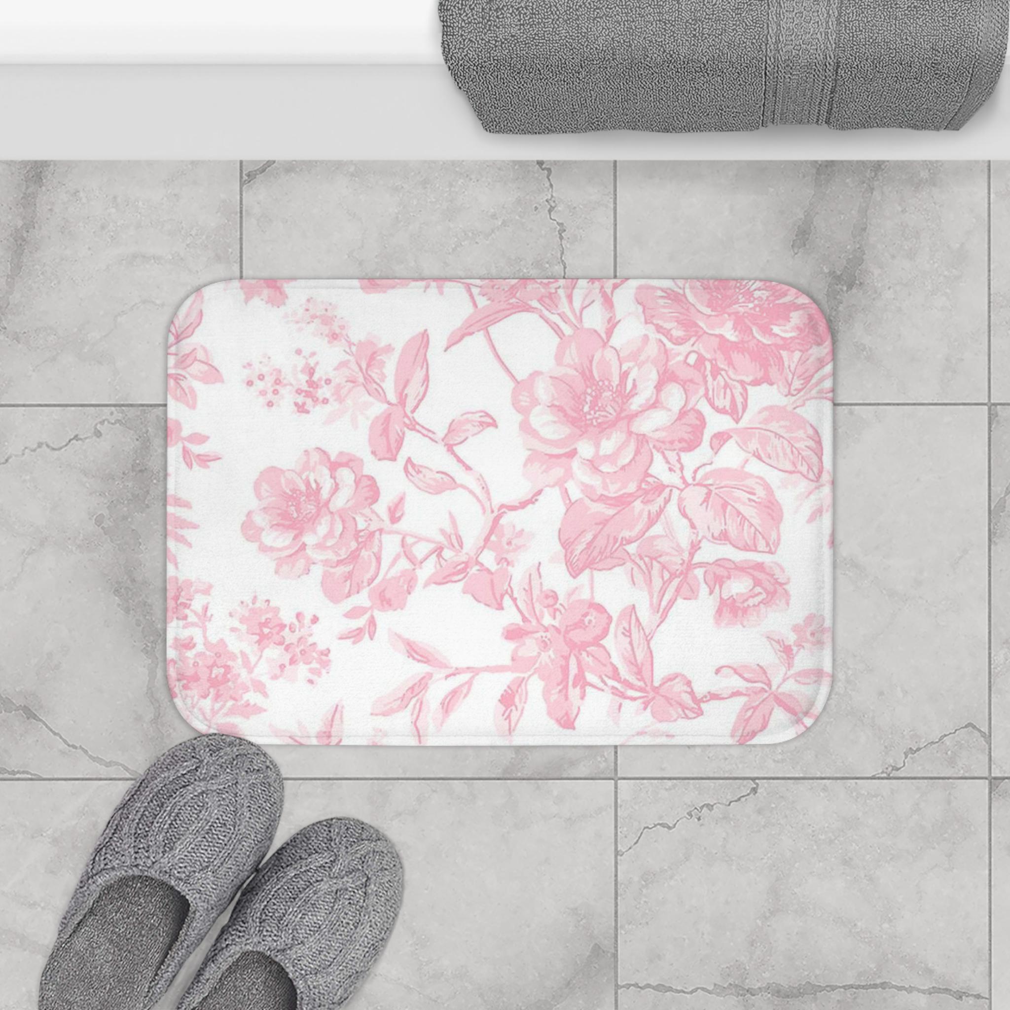 Cute Bath Mat Unique Bath Mat Cute Floral Bath Mat Coquette Bath Mat ...