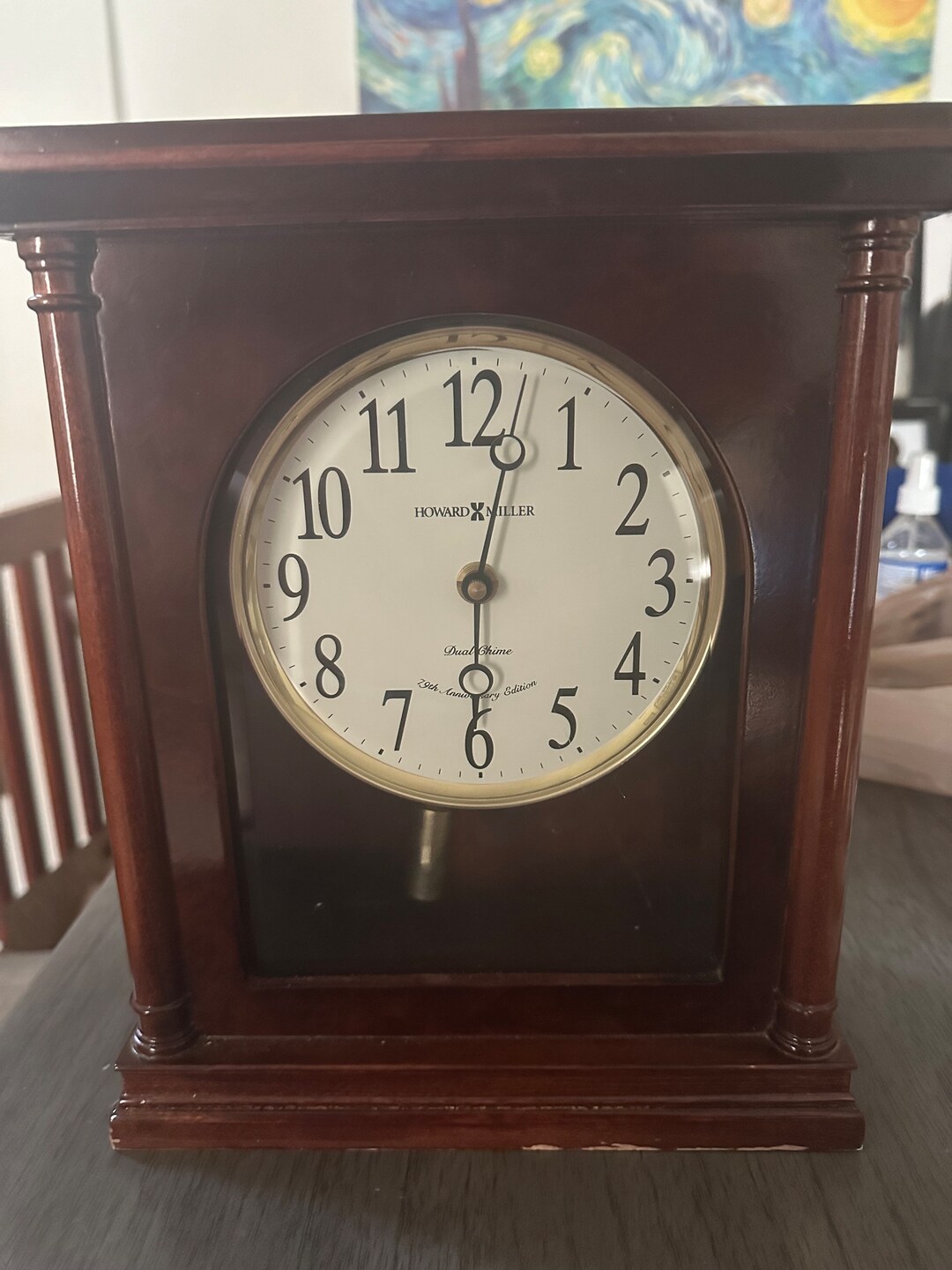 Howard Miller 635-131 CANDICE Wood Mantle Clock Americana Cherry 29th ...