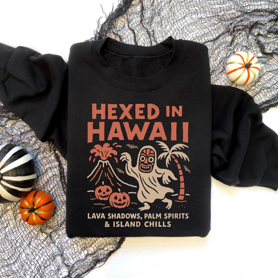 Hexed in Hawaii Sweatshirt: Spooky Island Halloween Apparel - Etsy