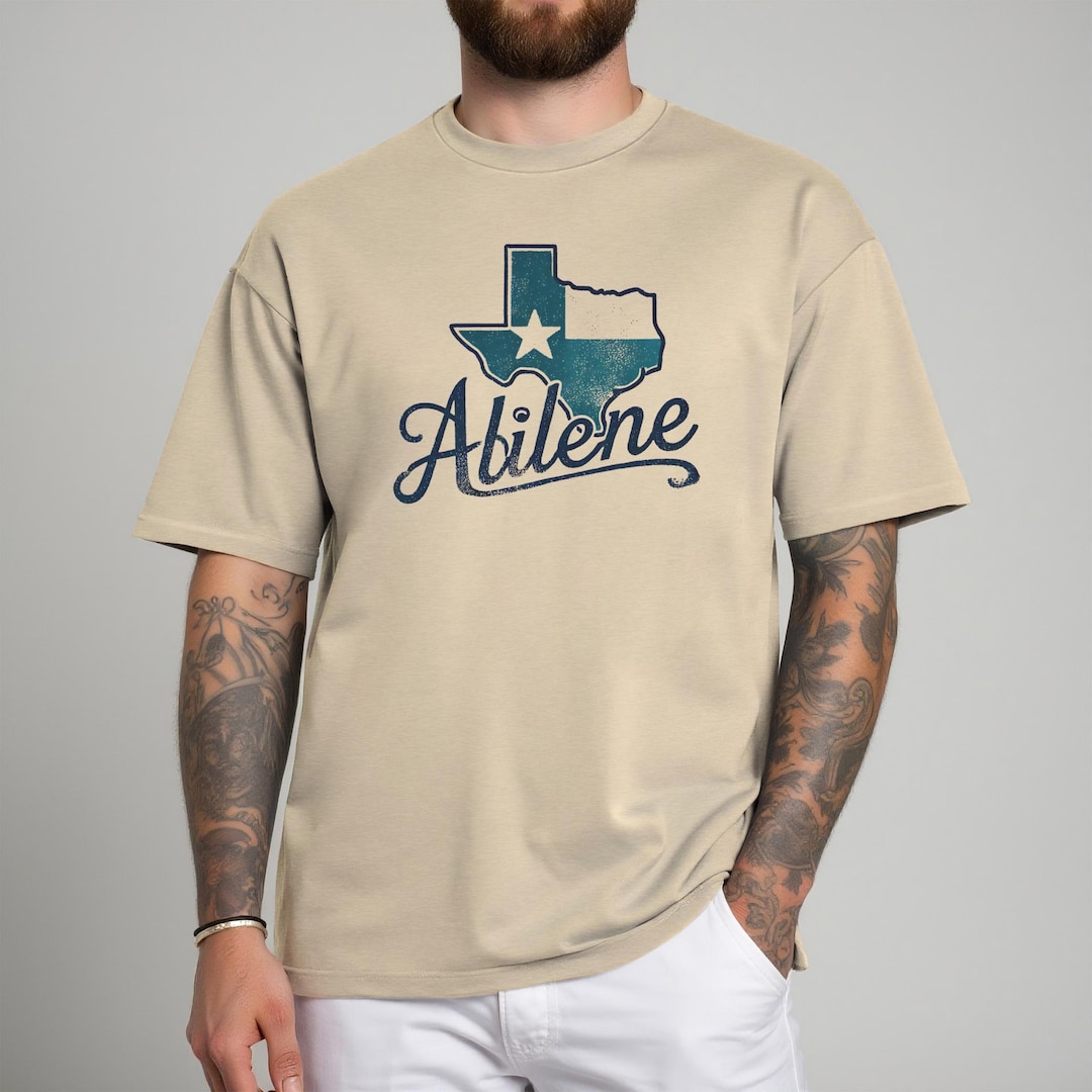 Vintage Abilene Texas Graphic Tee, Unisex Short Sleeve T-shirt for ...
