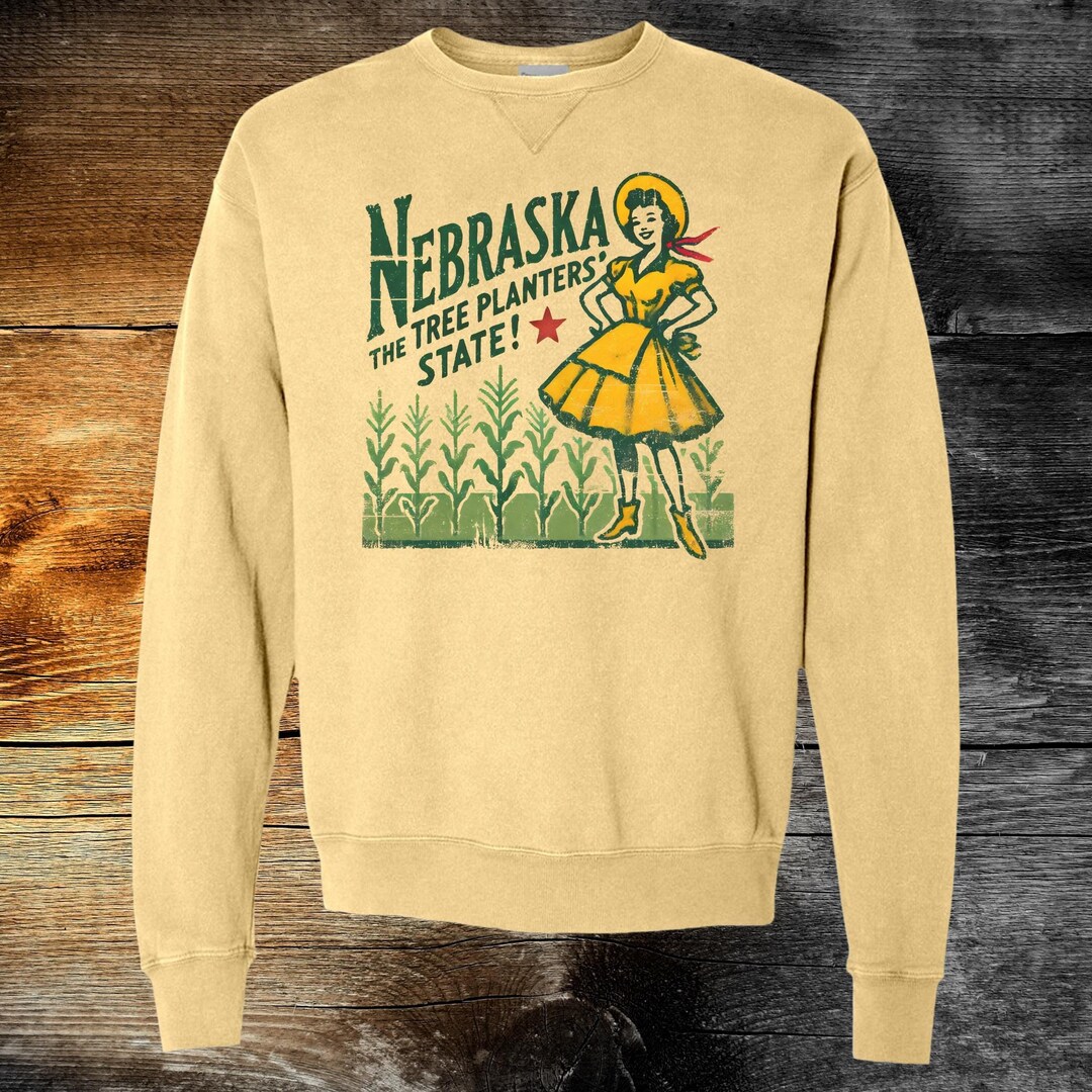 Vintage Nebraska Tree Planter's State Sweatshirt, Unisex Retro Fashion ...