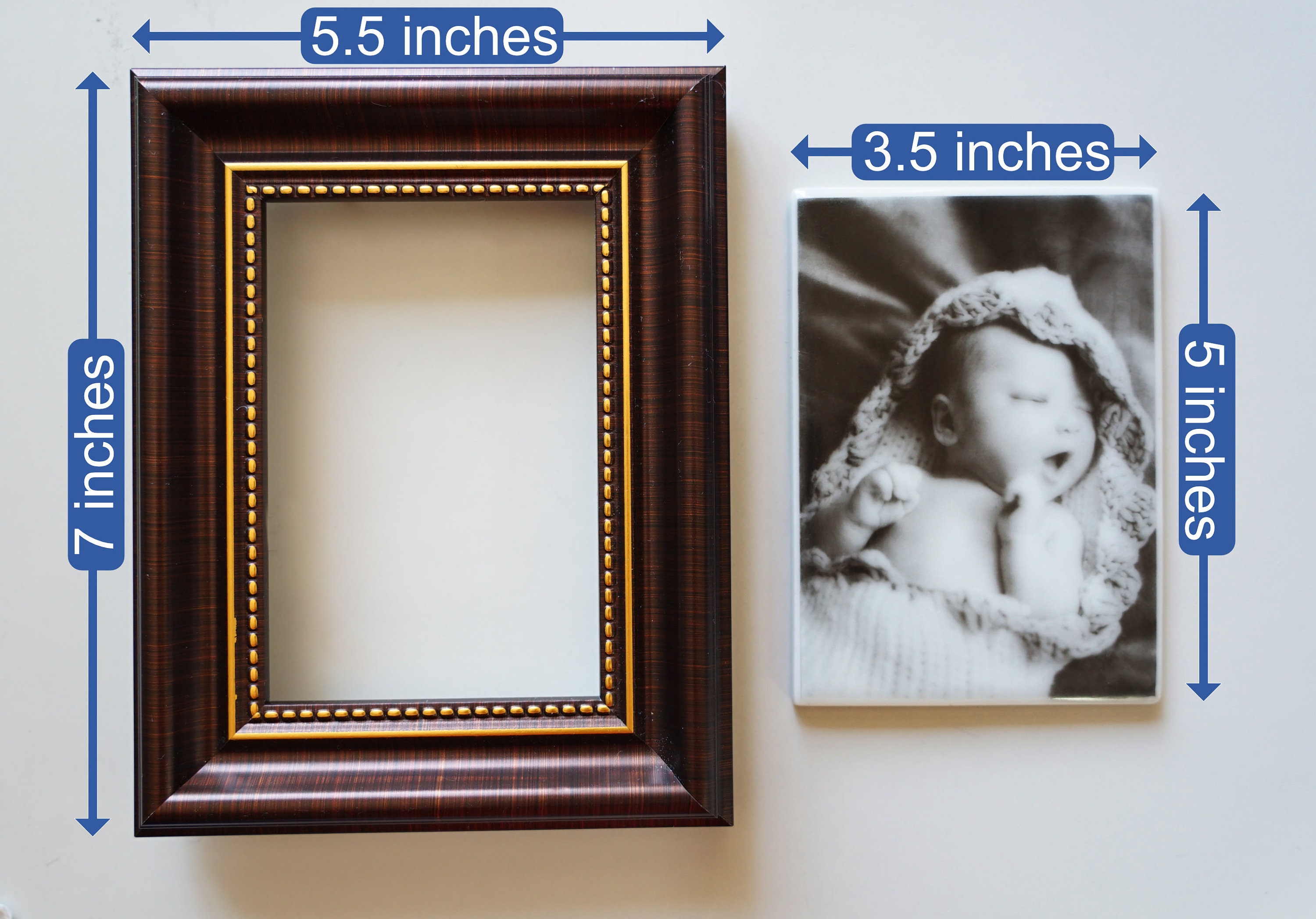 Kiln-fired Portrait Photo Tiles Personalized High-temperature Porcelain ...