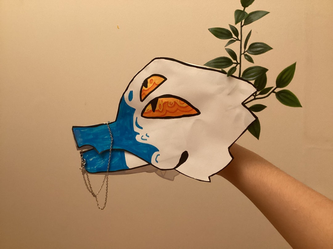 Blue Fire Paper Dragon Puppet - Etsy