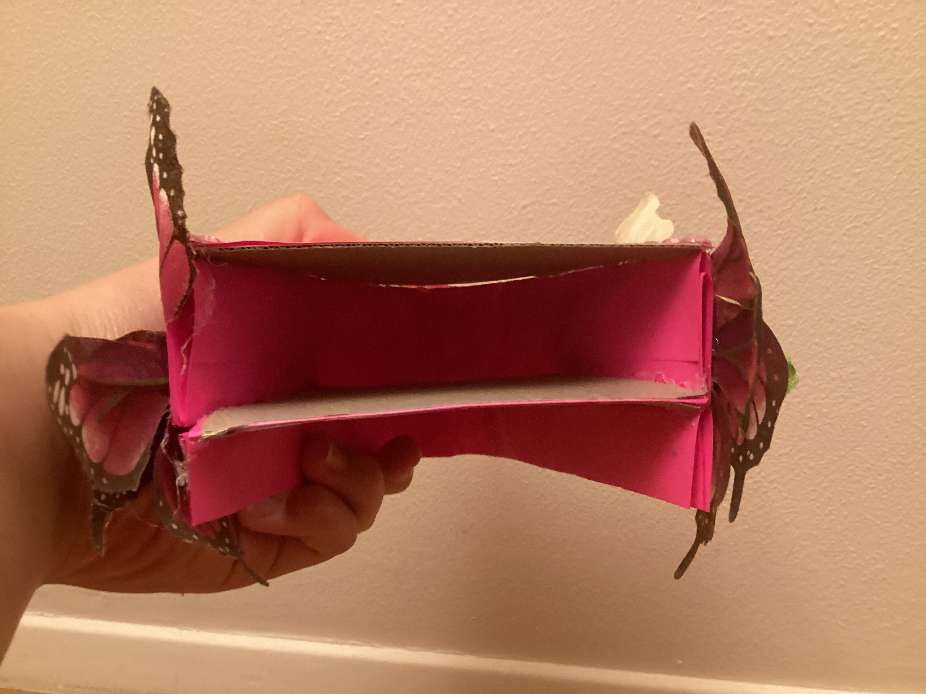 Pink Butterfly Paper Dragon Puppet - Etsy