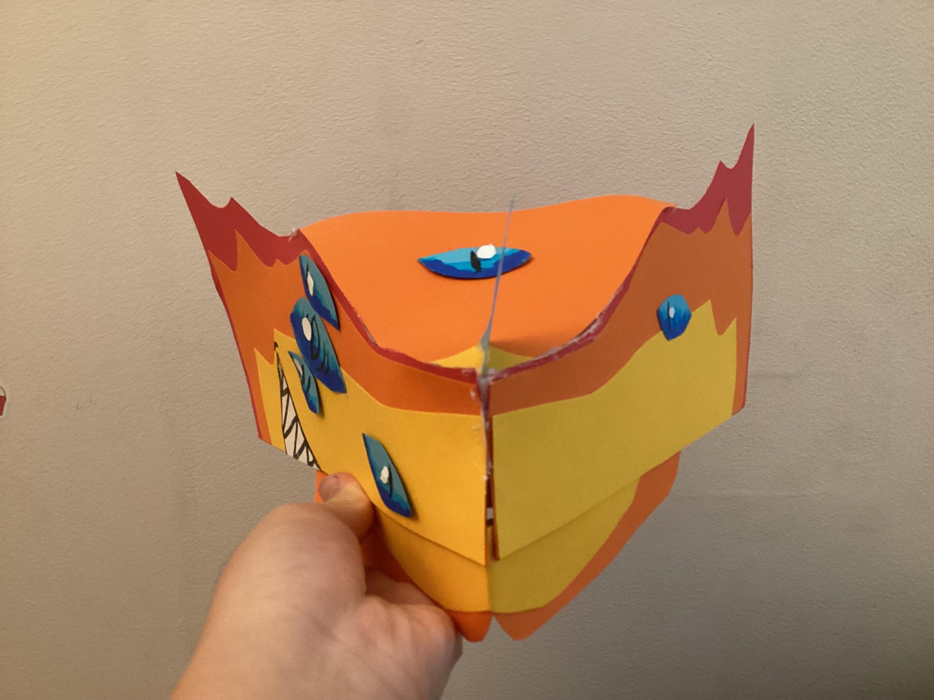 Fire Paper Dragon Puppet - Etsy