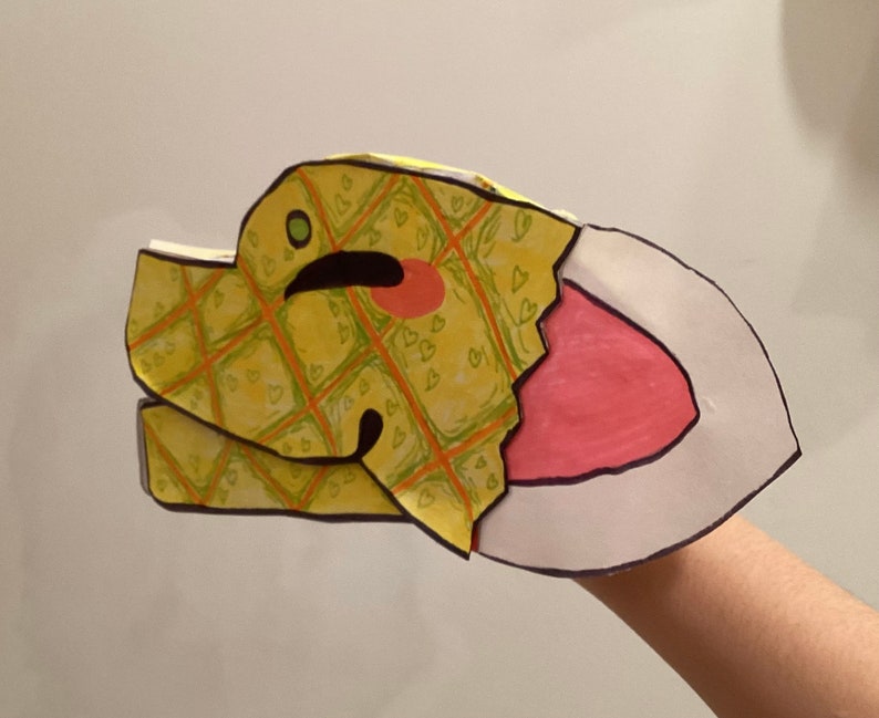 Cute Pineapple Paper Dragon Puppet - Etsy