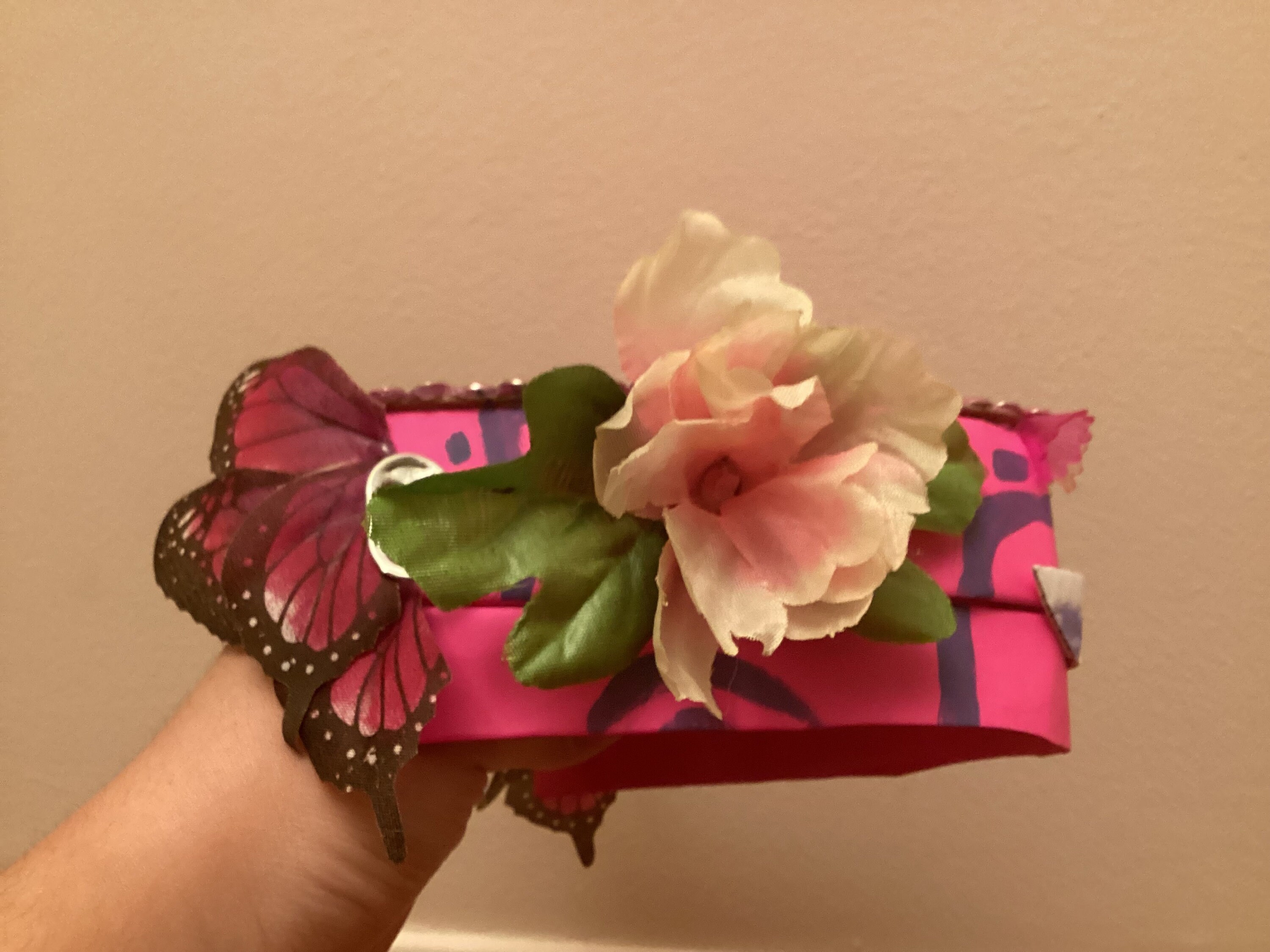 Pink Butterfly Paper Dragon Puppet - Etsy