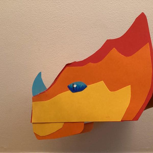 Paper Dragon Puppet Tiktok - Etsy