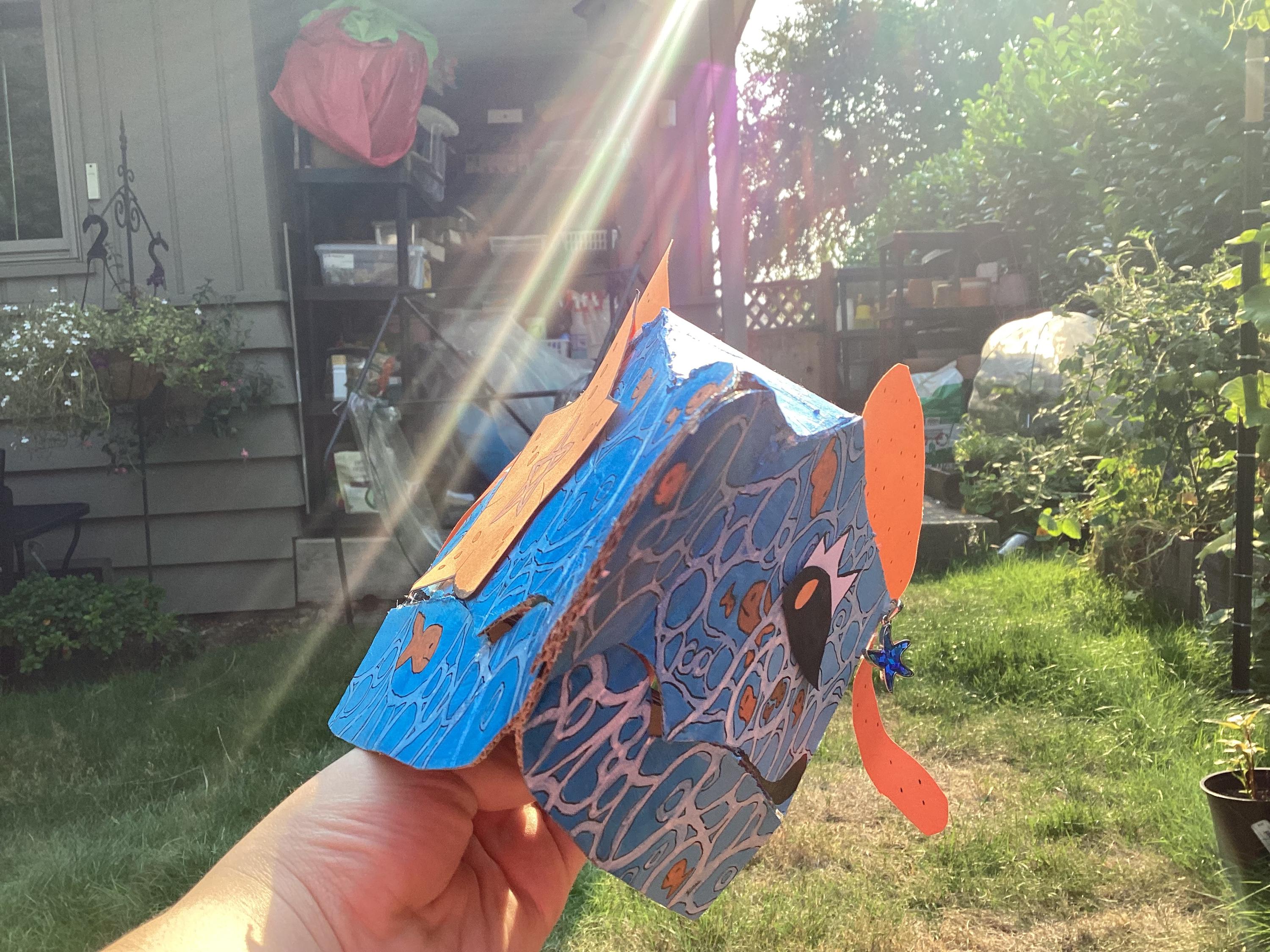 Coral Reef Paper Dragon Puppet - Etsy