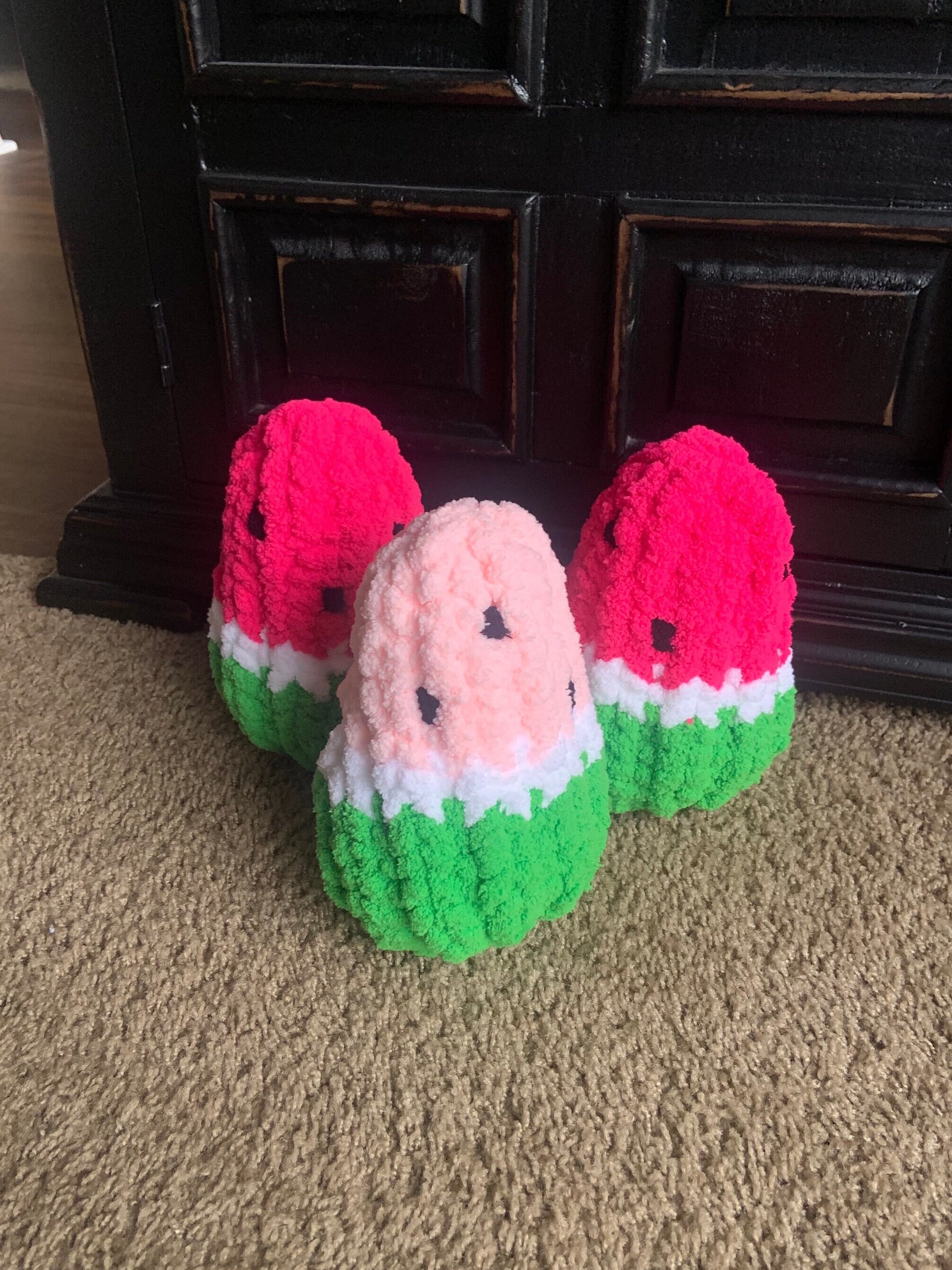 Chunky Knit Watermelons, Chunky Knit Watermelon Slices, Watermelon ...