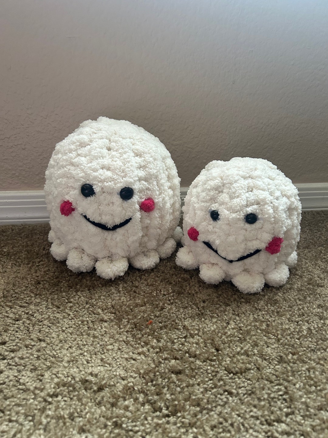 Chunky Knit Ghosts, Chunky Knit Ghost Plushies, Chunky Knit Ghost ...