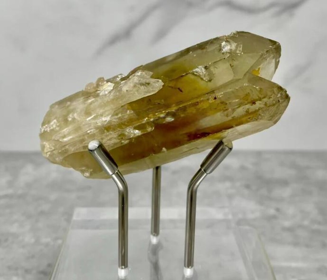 Double Point Rainbow Citrine Cluster Mineral Specimen Crystal Home ...