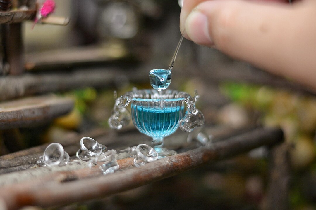 Miniature Glass Cocktail/punch Drink Set – Dollhouse Accessory - Etsy