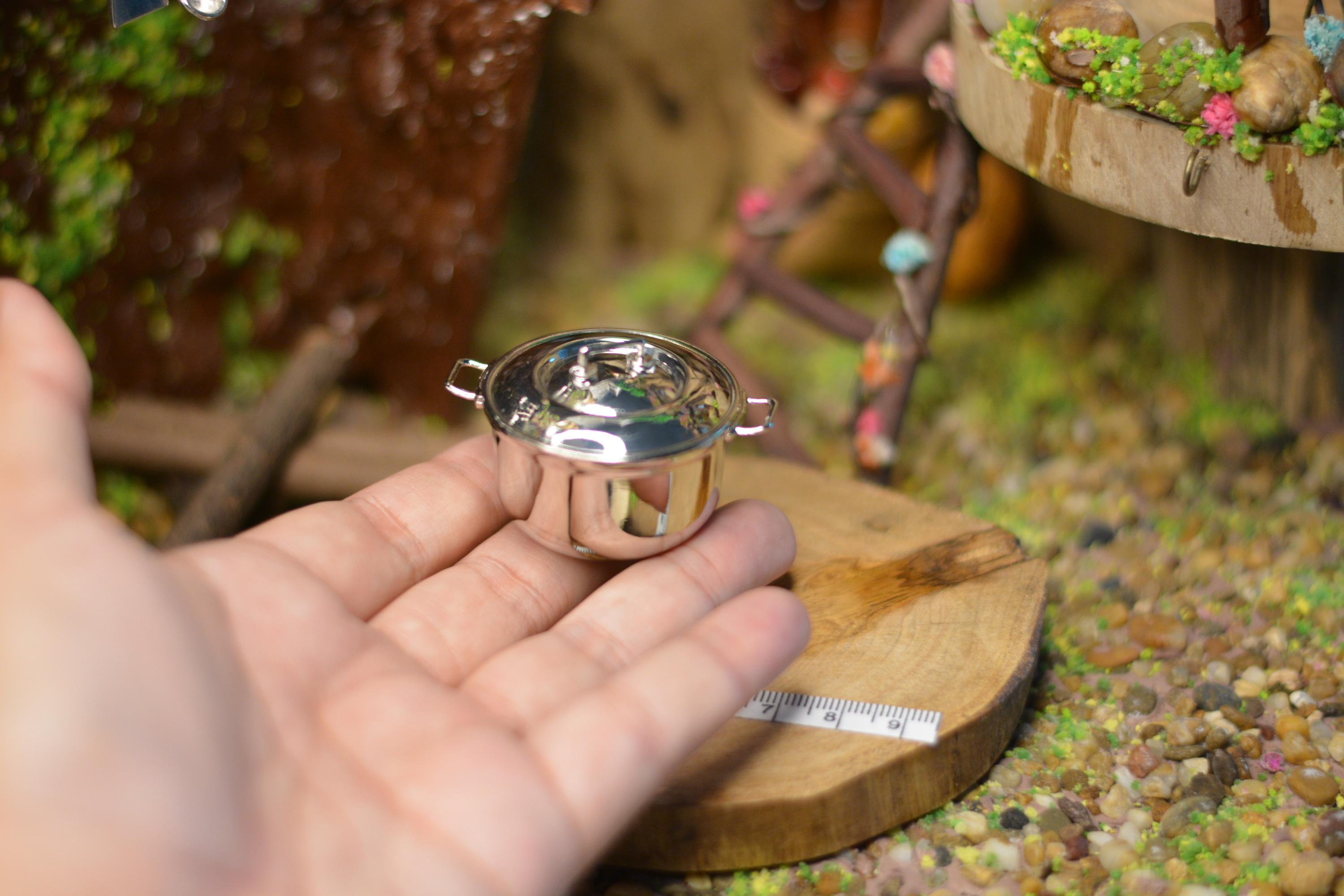 Miniature Stainless Steel Pot With Lid – Functional Mini Cookware ...