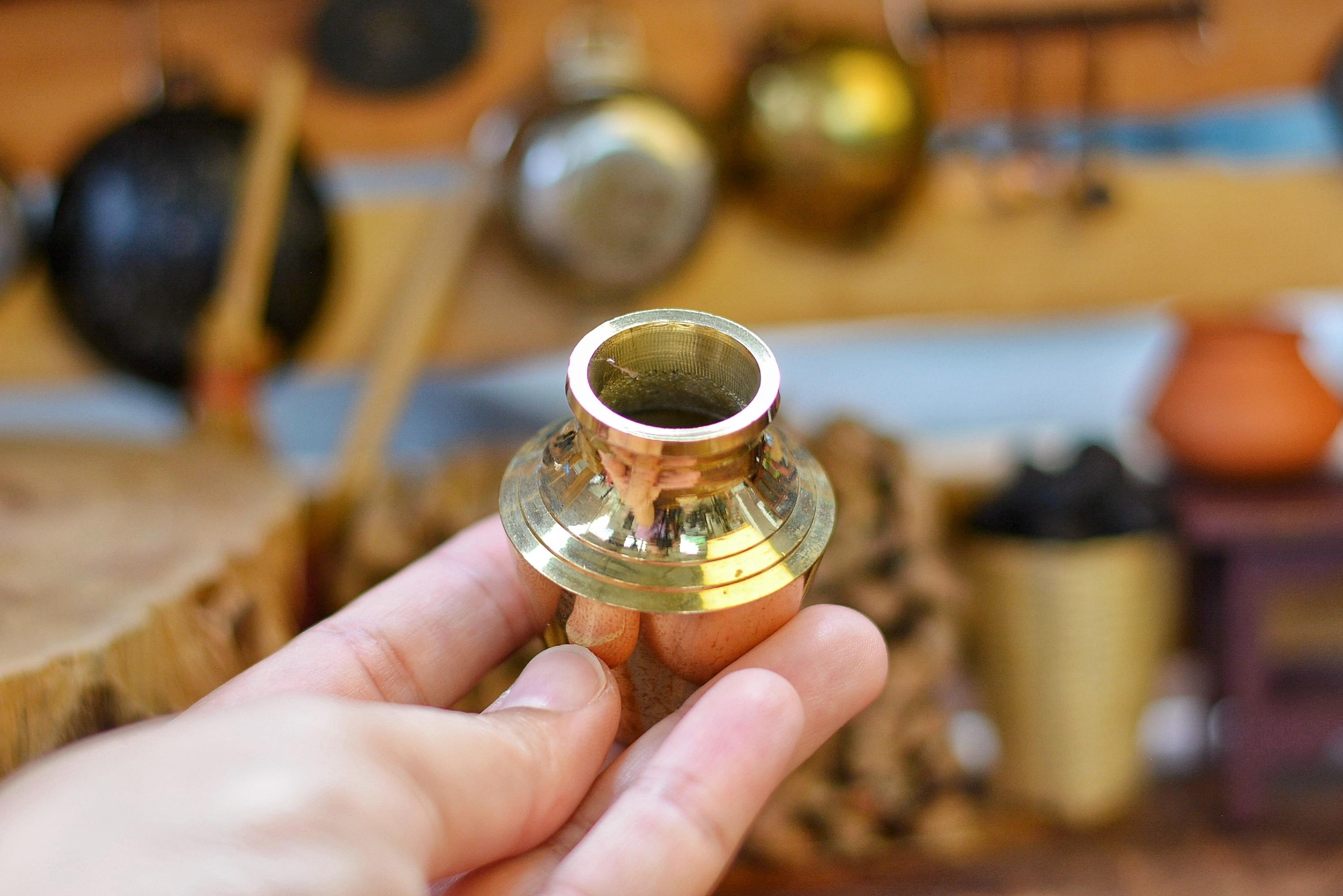 Handmade Miniature Brass Vase | Dollhouse Decor, Mini Kalash - Etsy