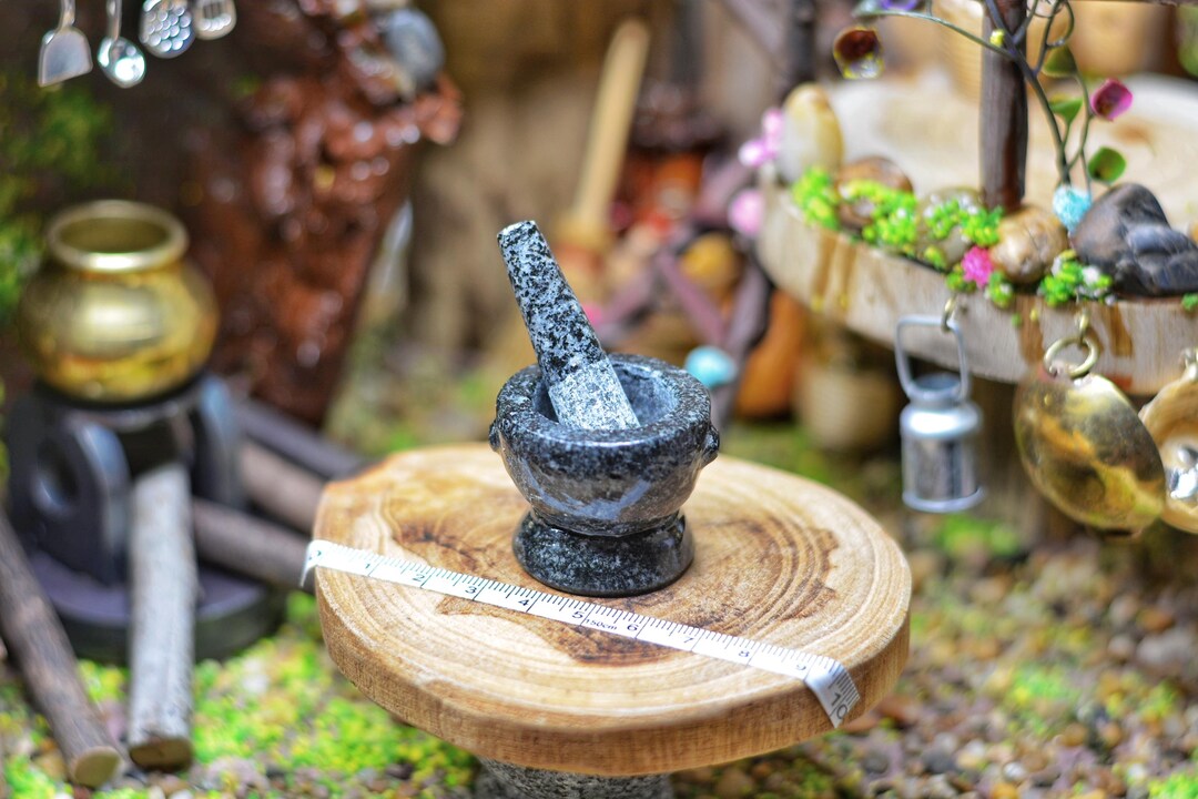 Granite Miniature Mortar and Pestle (no Coating Inside) Real Working ...