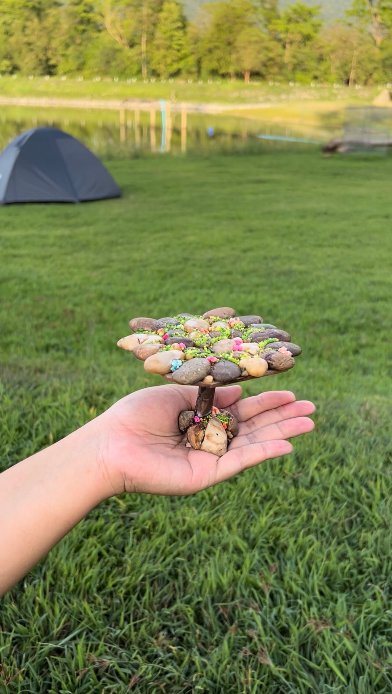 Miniature Fairy Table Made From Stone and Wood - Etsy
